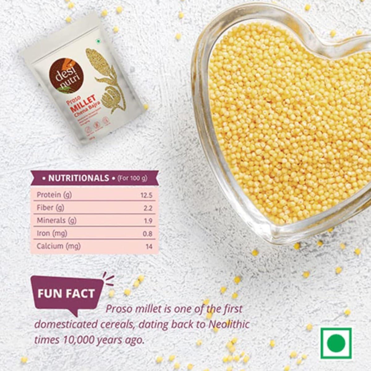 Desi Nutri Proso Millet Grains | Millets | Natural Grains | Varigulu ...