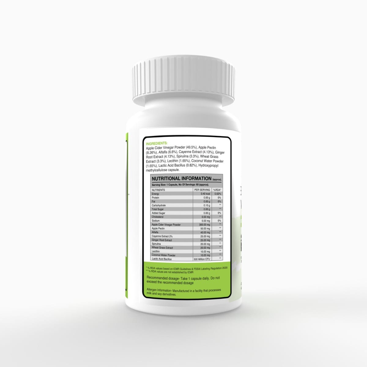 Genetic Nutrition Ultra ACV Plus Greens Supplement | Apple Cider ...