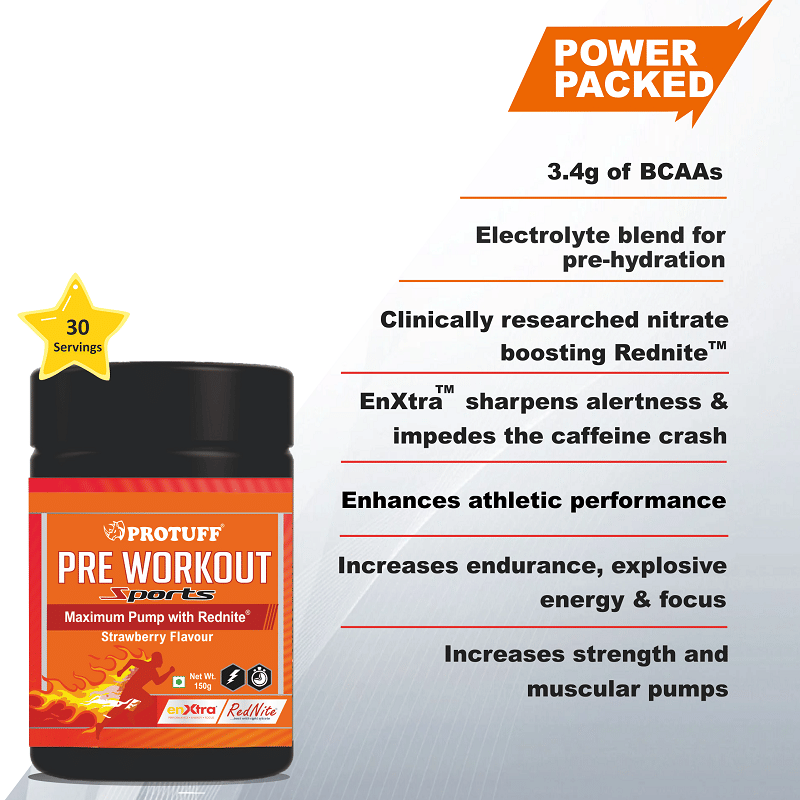 Protuff Pre Workout, 150G (30 Servings)