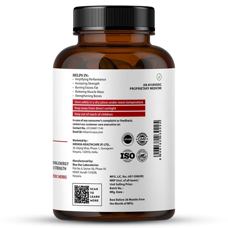 Nirvasa Maxx Josh Testosterone Supplement Tablets (500mg) with ...