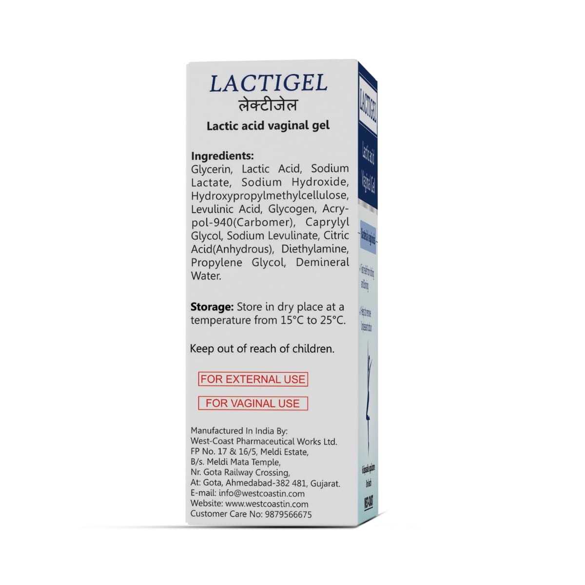 Westcoast Lactigel Lactic Acid Vaginal Gel | Eliminate Signs Of ...