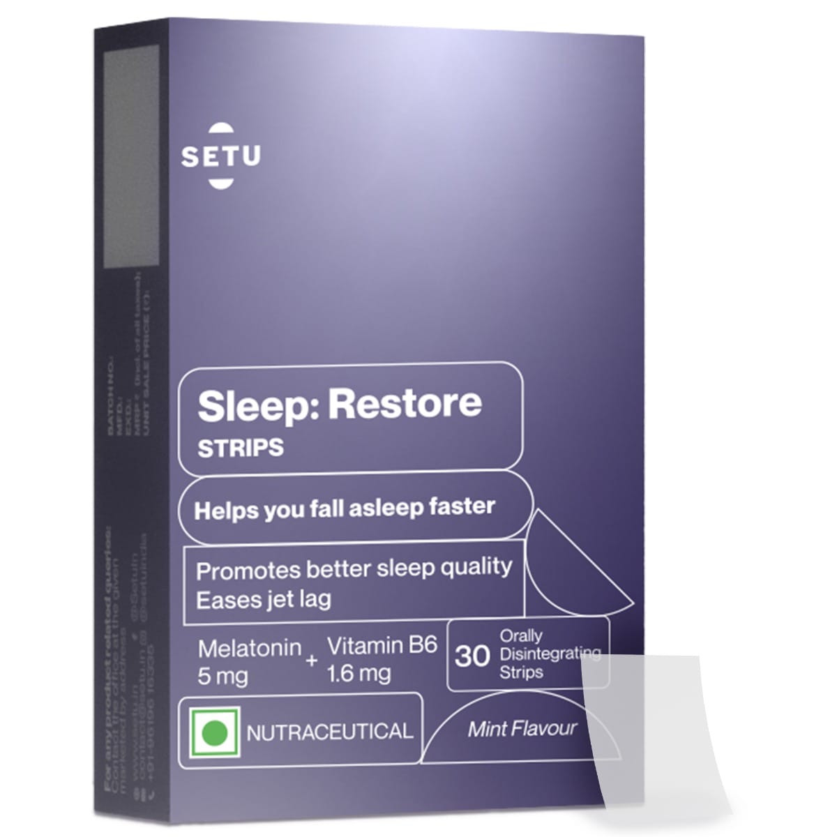 Setu Sleep: Restore Strips | Promotes Better Sleep Quality, Eases Jet ...