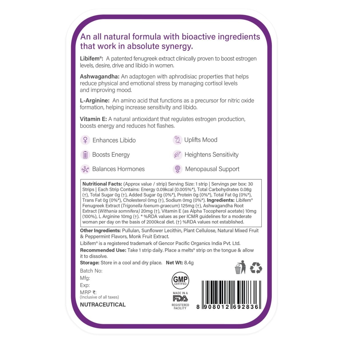 Wellbeing Nutrition Melts Her Desire | Female Libido Booster to ...