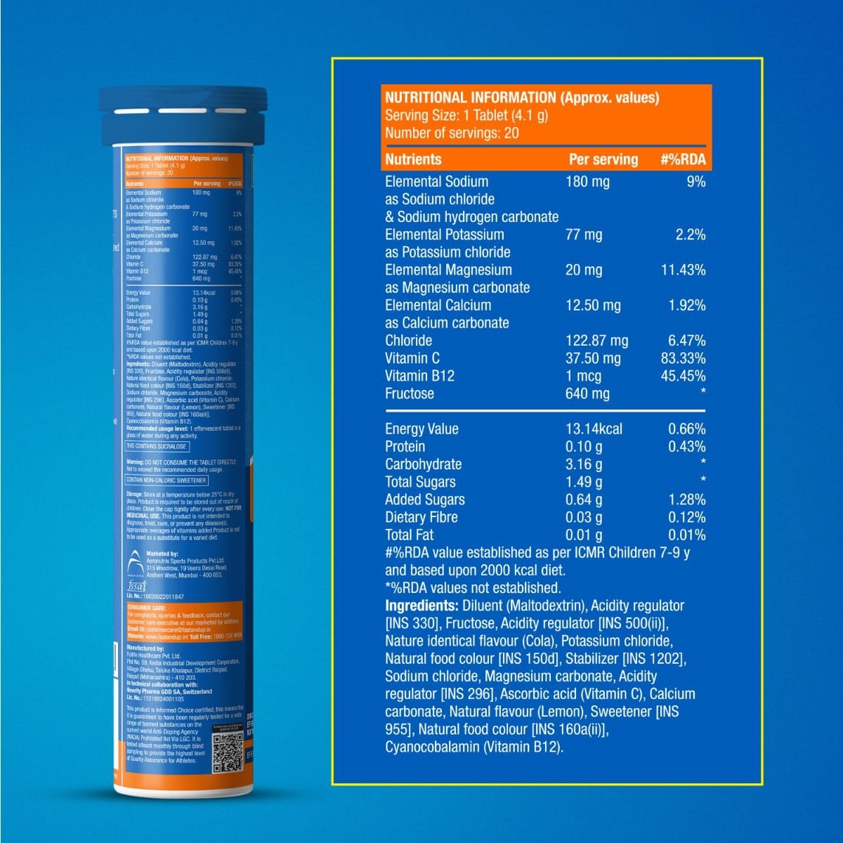 Fast & Up Reload Hydration & Energy Drink With Electrolytes ...