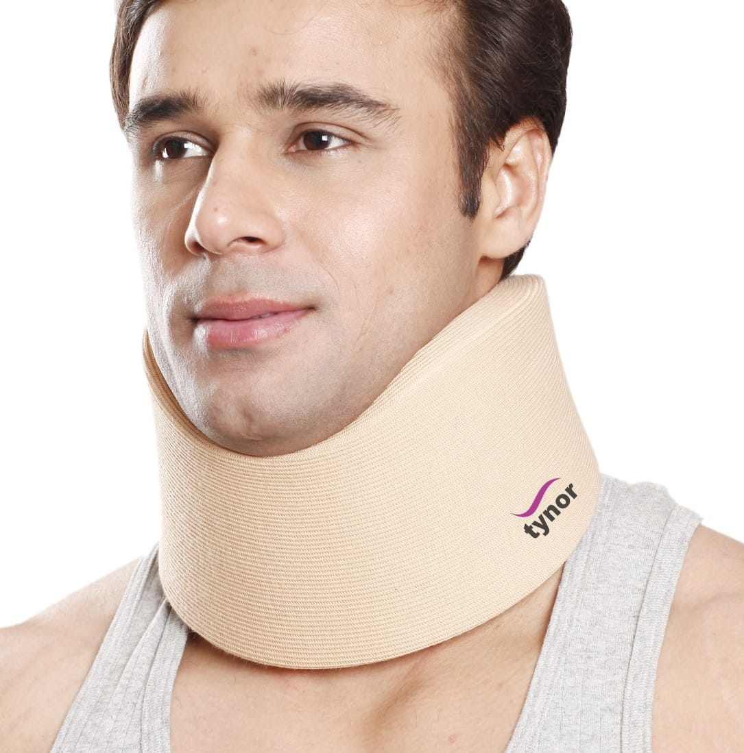 Tynor Cervical Collar With Firm Density, Beige, Small, 1 Unit