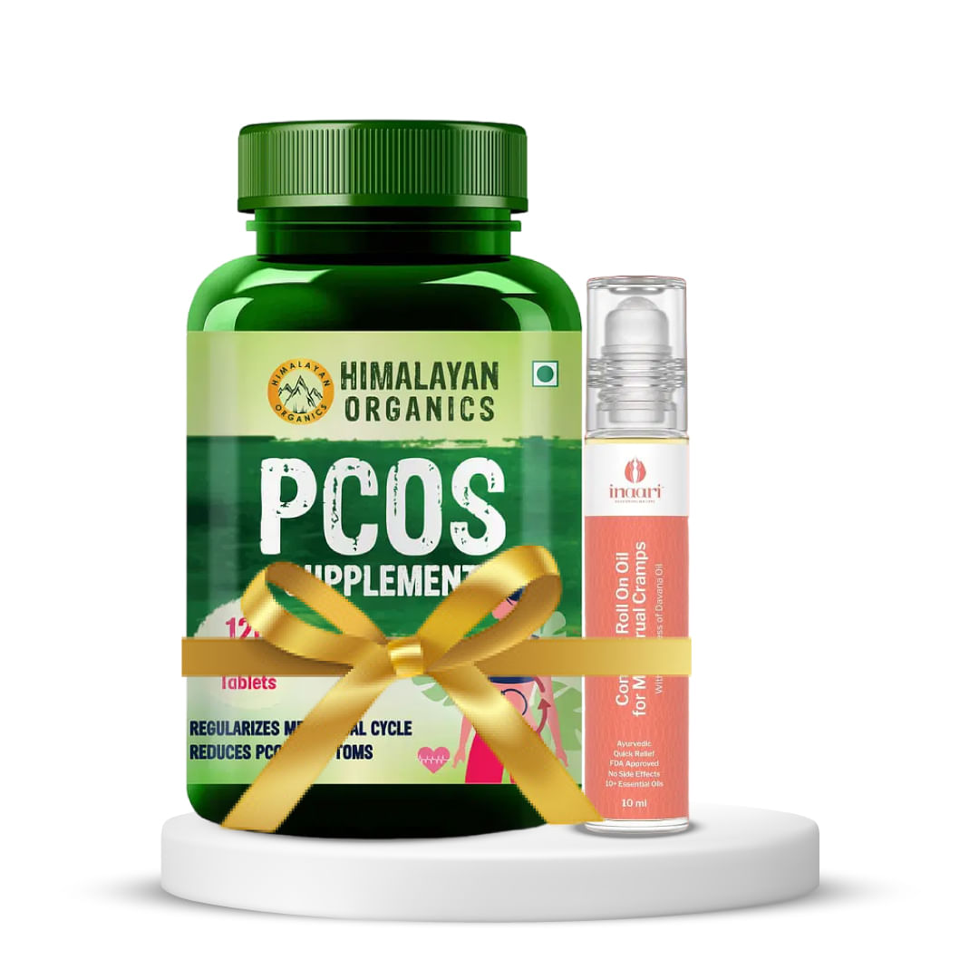 PCOS Support and Menstrual Comfort|Himalayan Organics PCOS Multivitamin ...