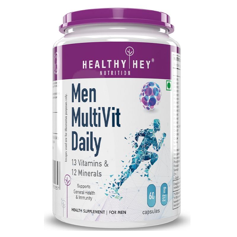 HealthyHey Nutrition MultiVitamin for Men - Multi-Vit Daily - 13 ...