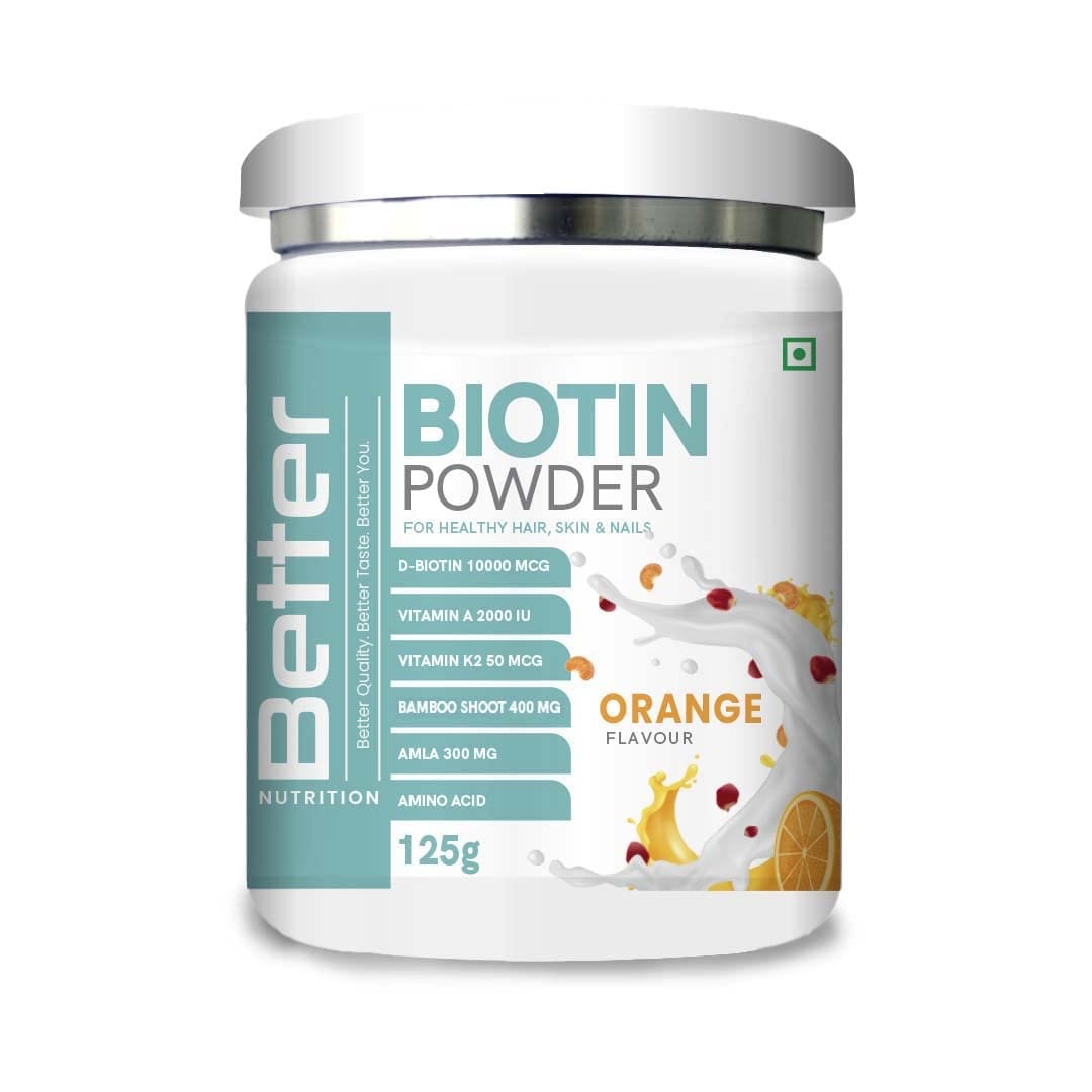 Better Nutrition Biotin Powder 125g for Men & Women | With Vitamin A ...