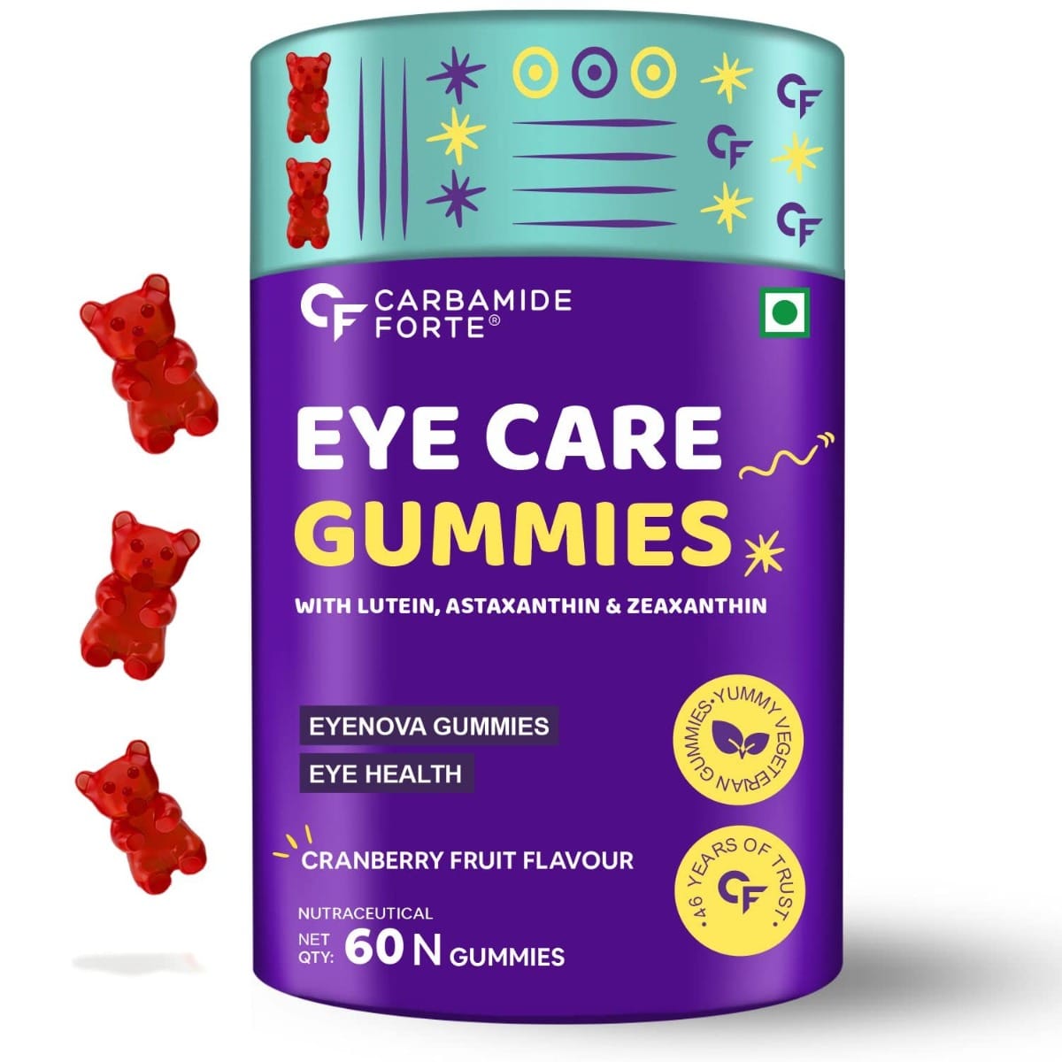 Carbamide Forte Eye Gummies - Lutein and Zeaxanthin Eye Supplements ...