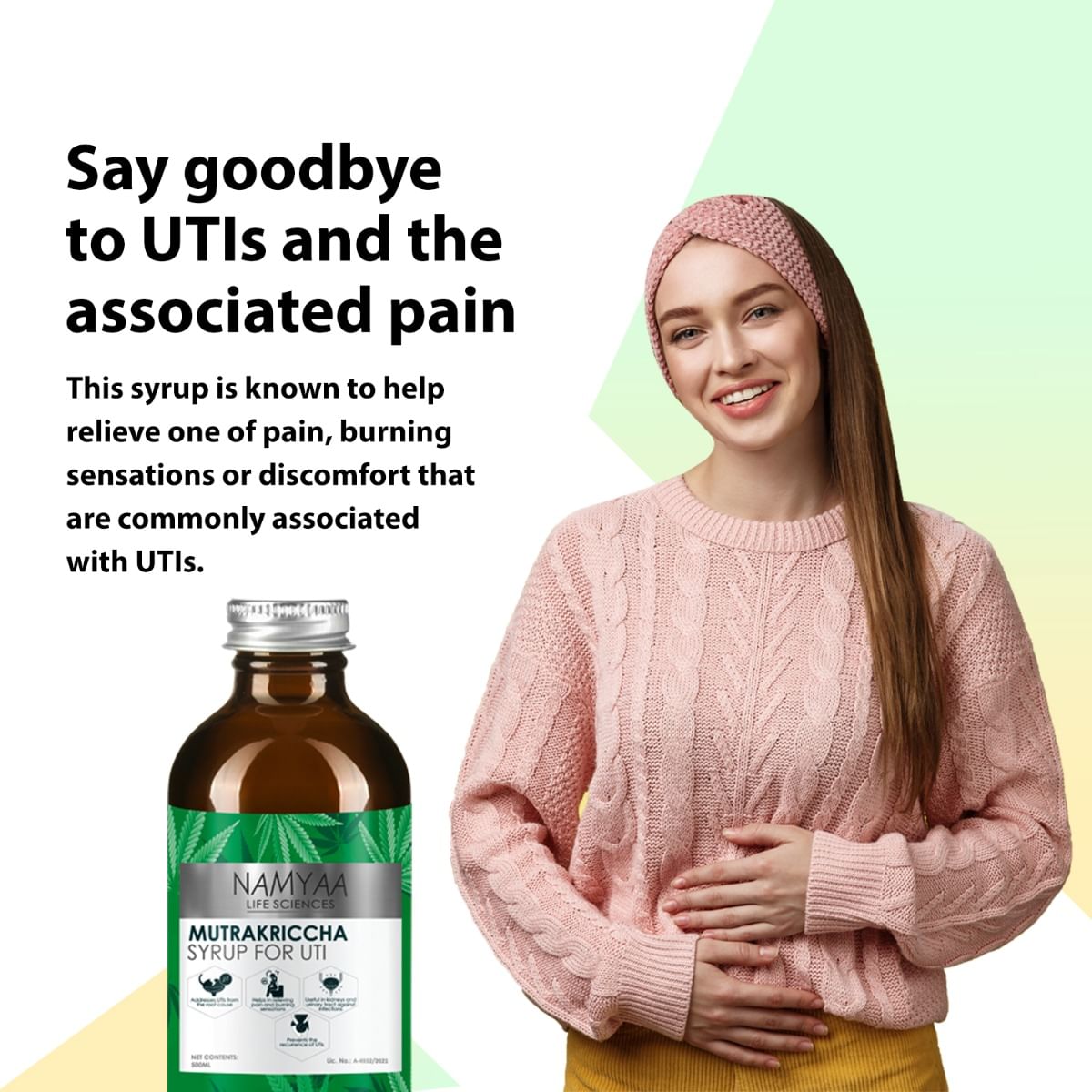 Namyaa Mutrakriccha Syrup for UTI - Fast relief of UTI Pain, Burning ...