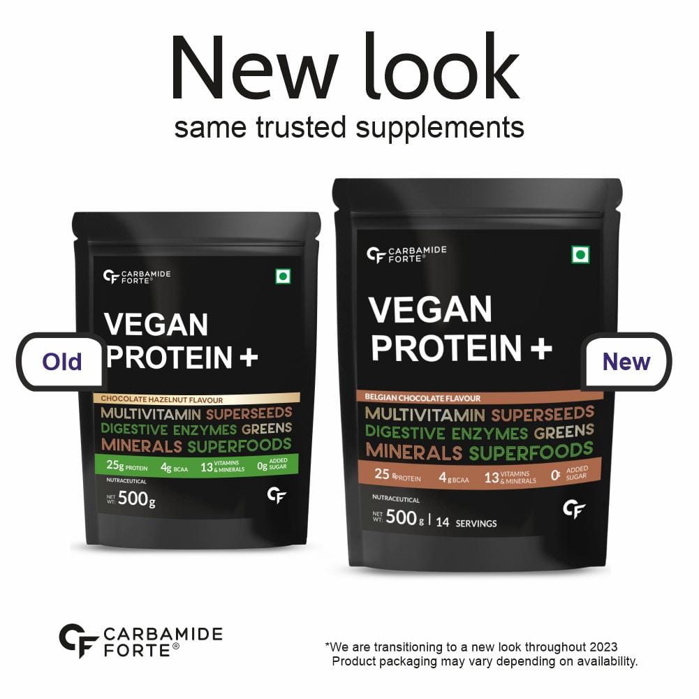 Carbamide Forte Vegan Protein Powder - Plant Based Pea Protein Powder ...