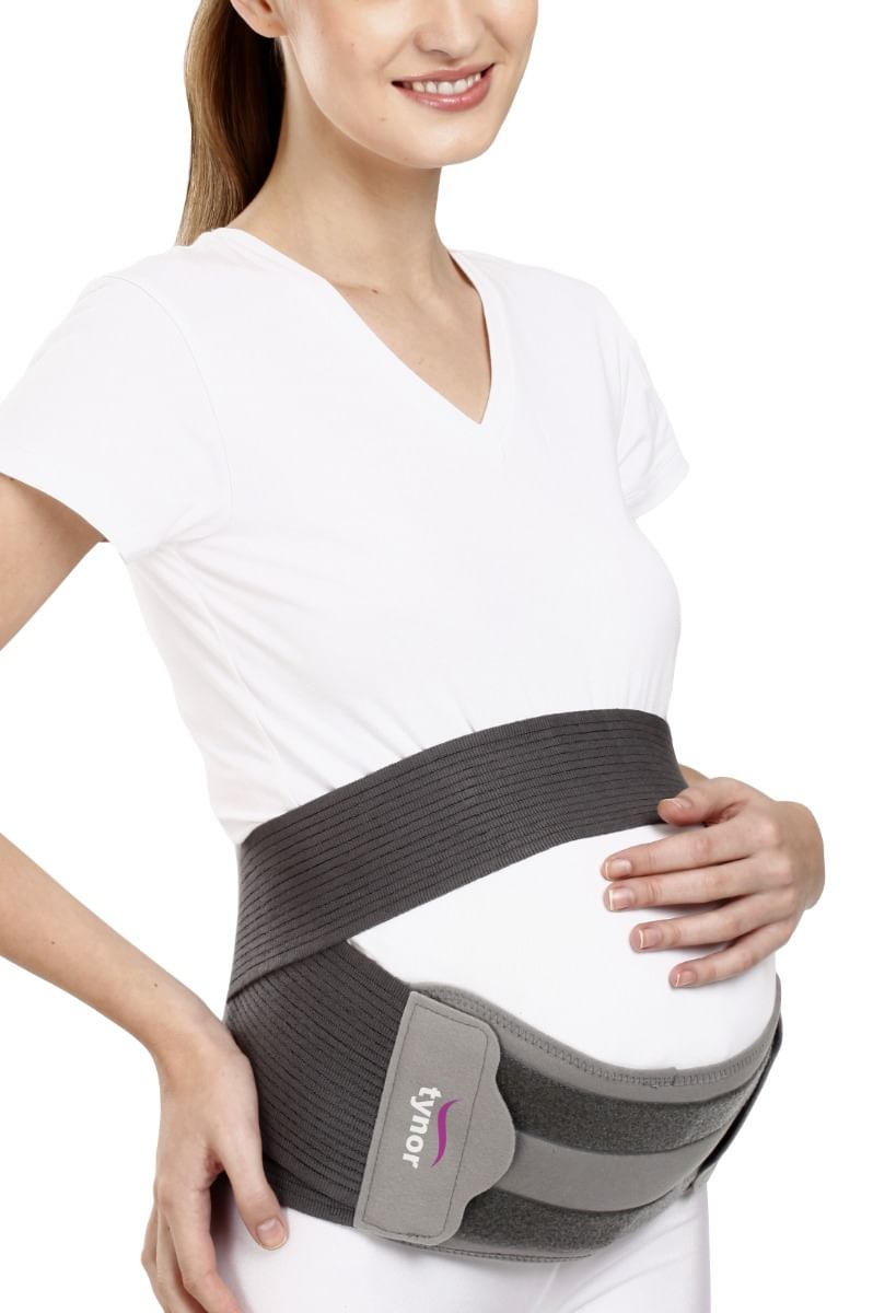 Tynor Pregnancy Back Support, Grey, Large, 1 Unit