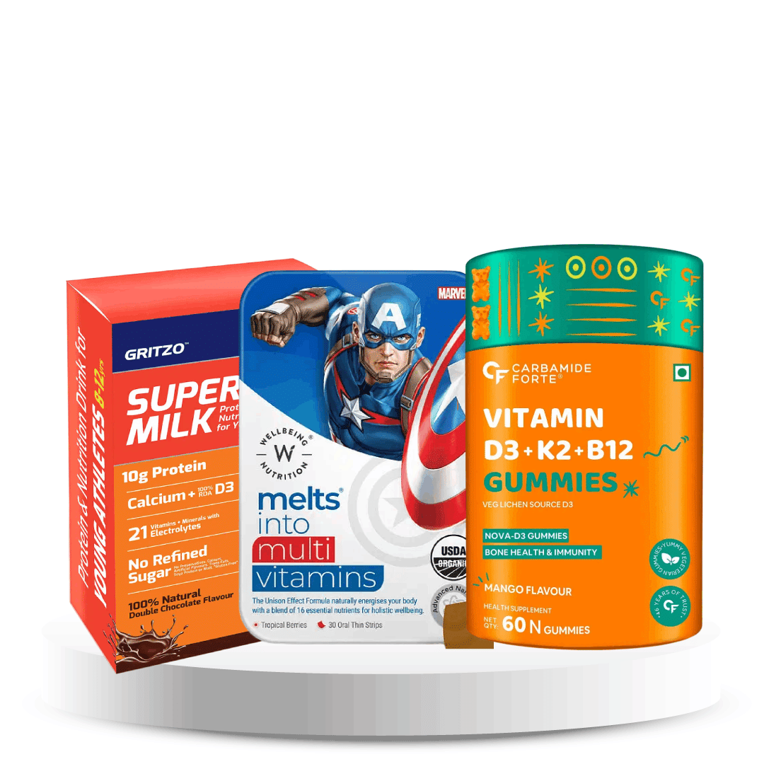Champion's Power Boost Kit (Protein +Multivitamin + Vitamin D3)