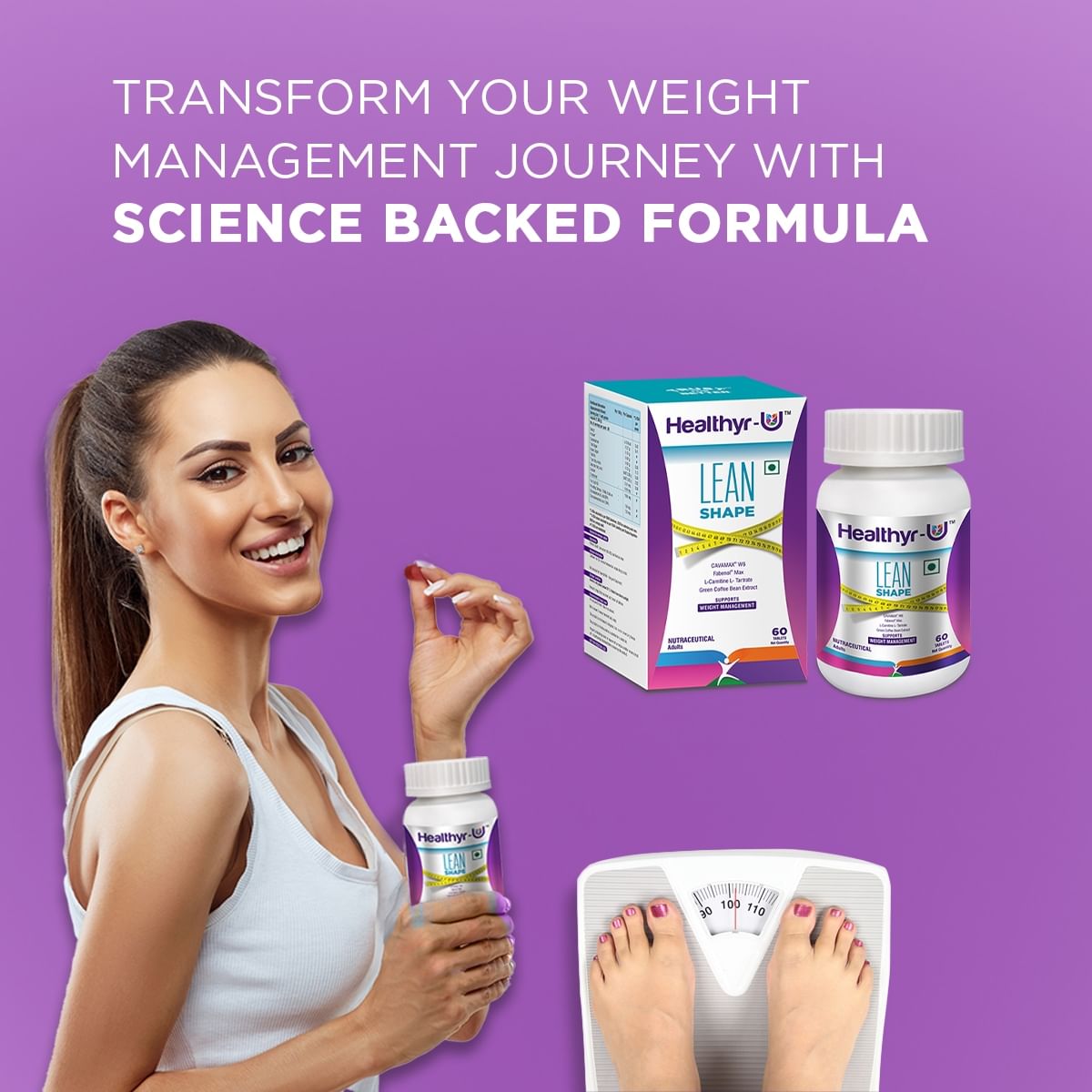 Healthyr-U Lean Shape | Supports Weight Management for Men & Women ...