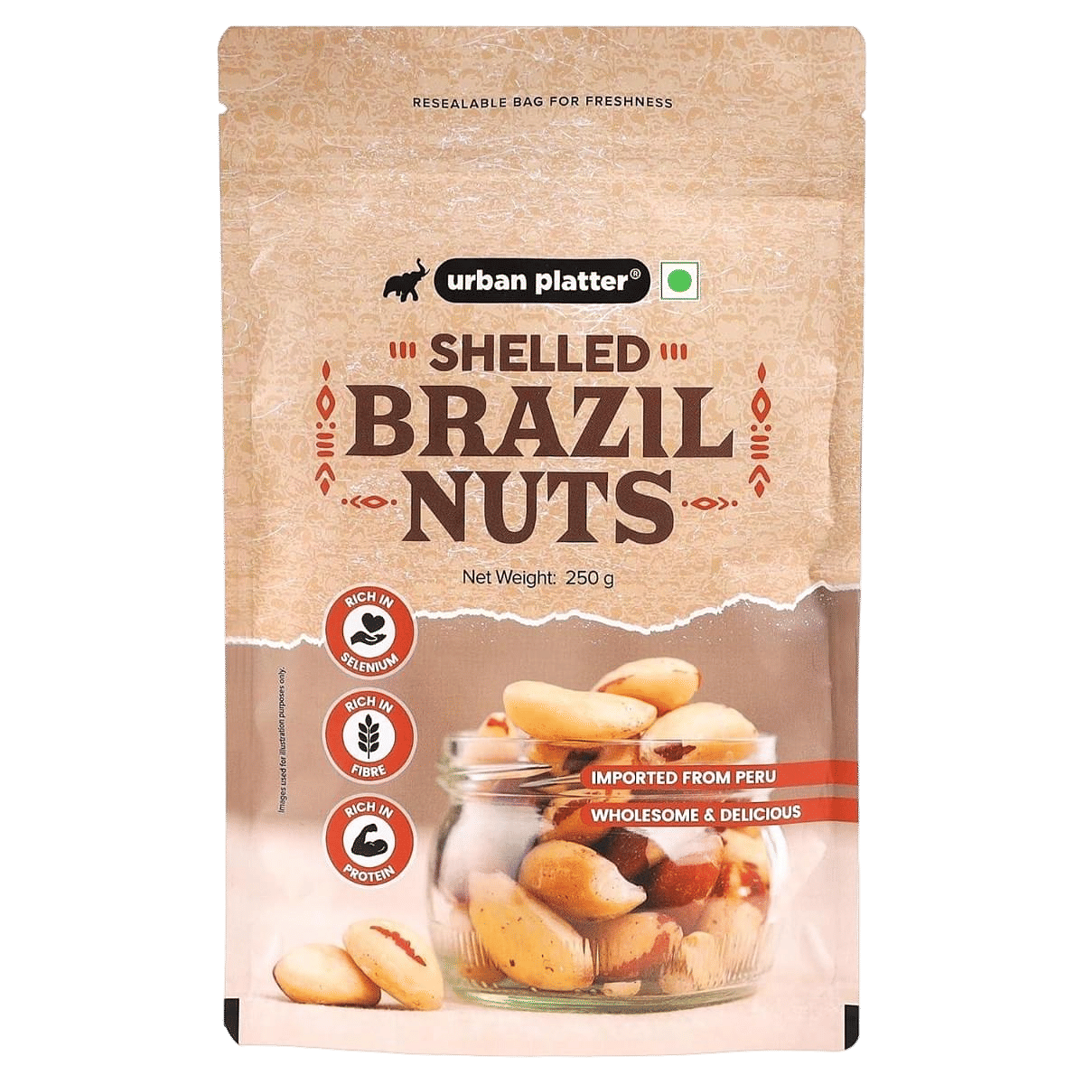 Urban Platter Exotic Brazil Nuts, 250g [Premium | Grade A | Rich in ...