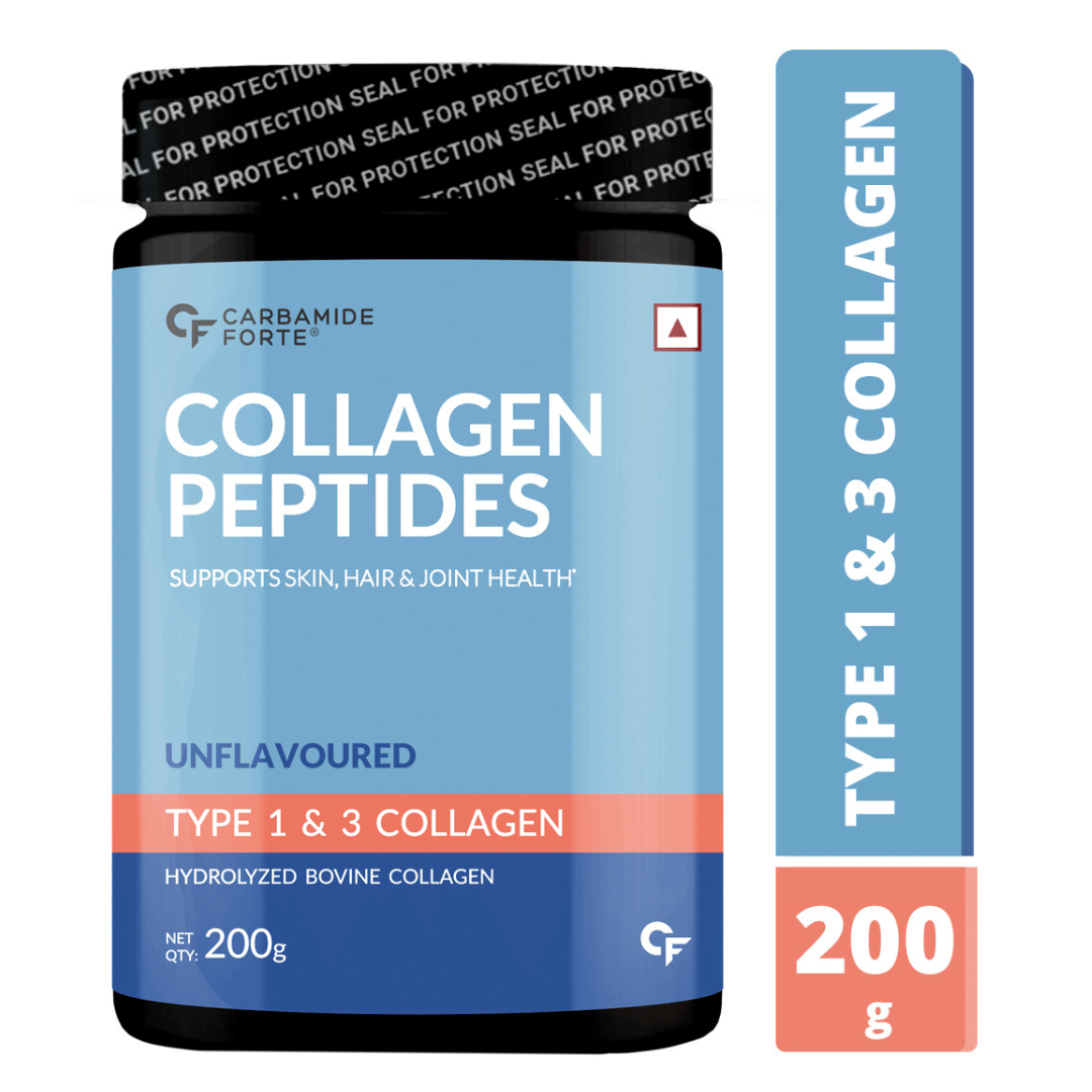 Carbamide Forte Hydrolyzed Collagen Powder | Unflavored - 200g | 1 & 3 ...