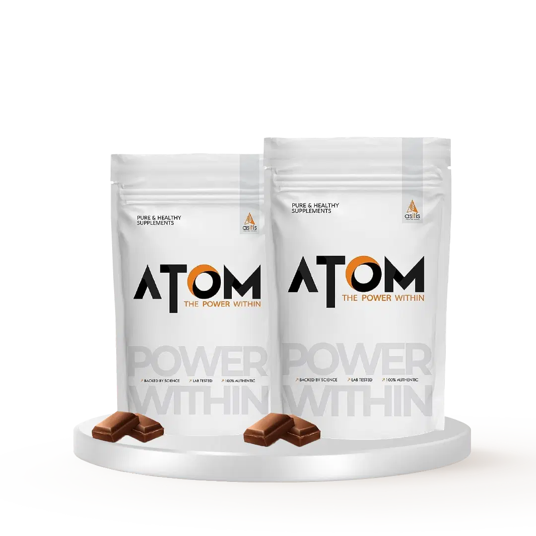 AS-IT-IS ATOM Whey Protein 1kg | Double rich chocolate | 27g protein ...