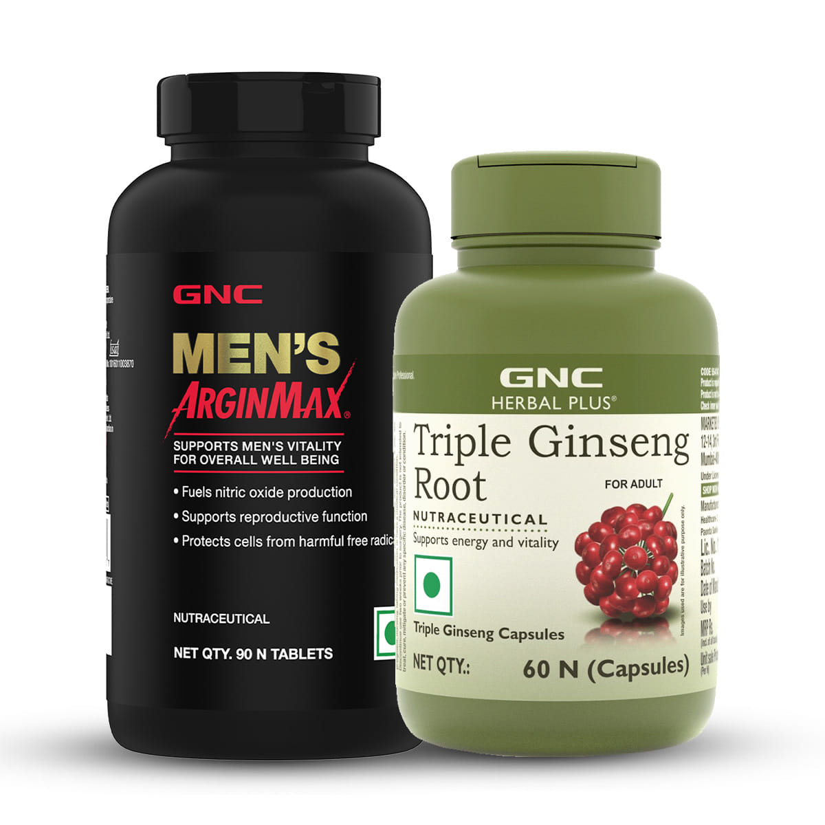 GNC Men's Vitality Pack | Men's Arginmax (90 Tablets) | Triple Ginseng ...