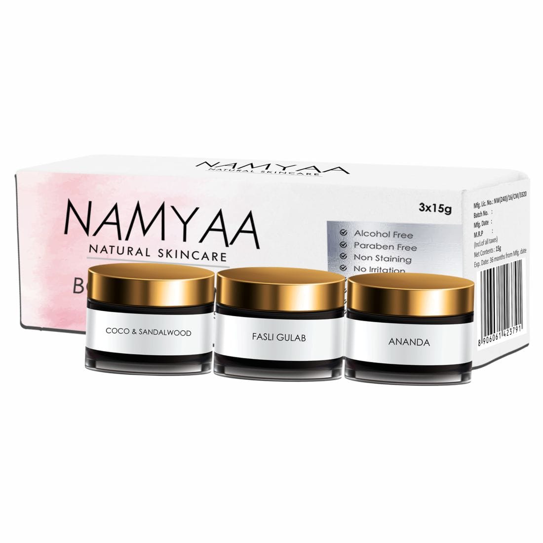Namyaa Solid Natural Body Perfume for Underarms, Inner Thigh, Knee and ...