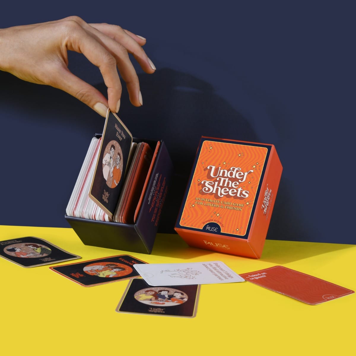 MyMuse Under The Sheets - Intimacy Card Game for Couples, 150 Cards