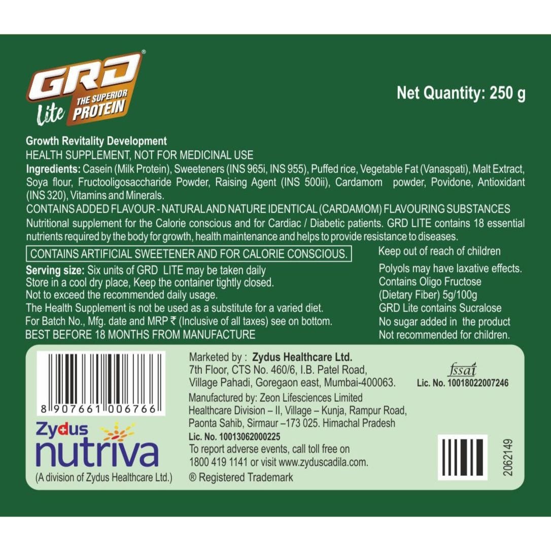 GRD Lite Cardamom Flavoured Nutrient-rich protein biscuits with Zero ...