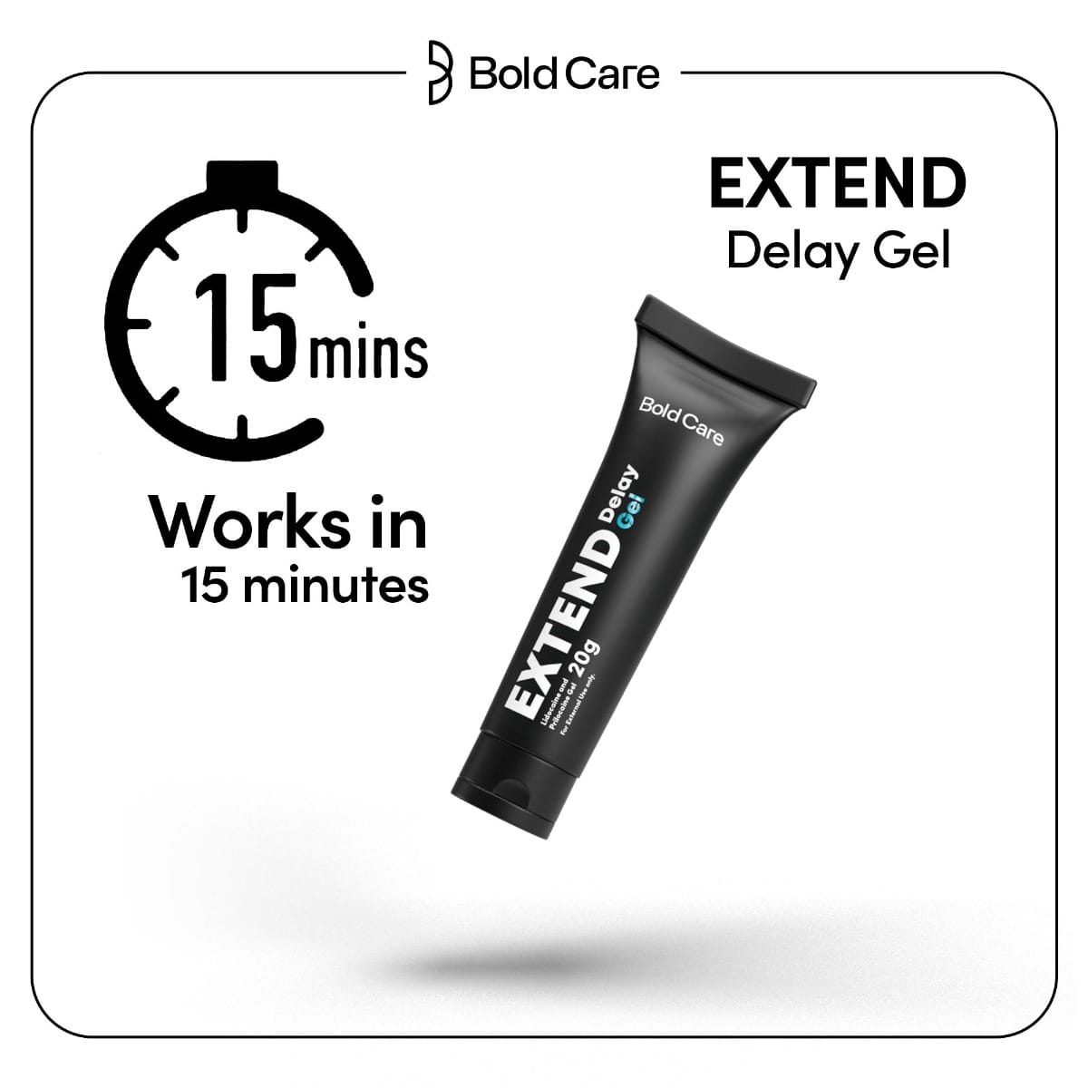 Bold Care Extend Climax Delay Gel with Lidocaine 10% and Prilocaine ...