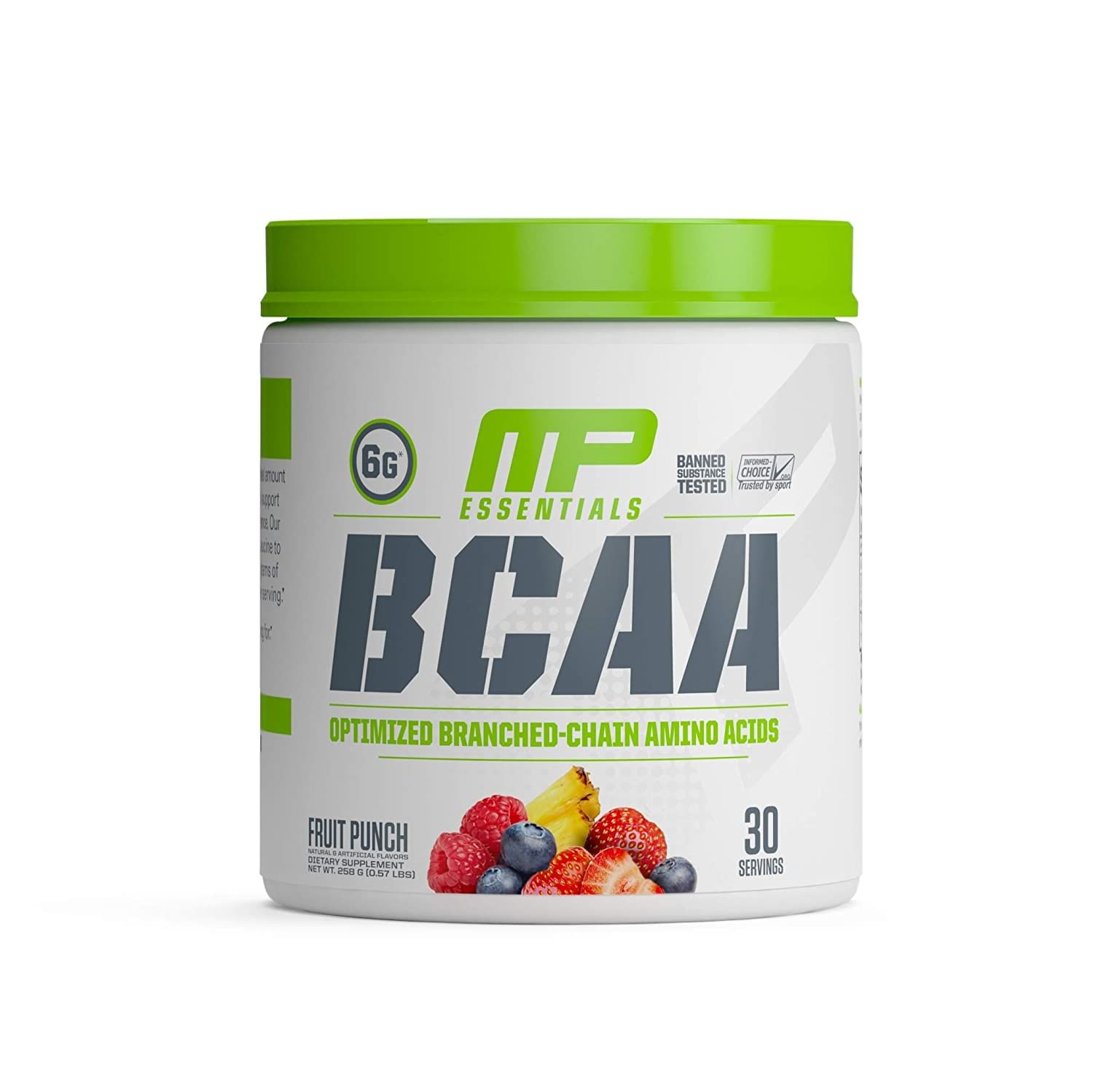 MusclePharm, Essentials, BCAA, Fruit Punch, 30 Servings