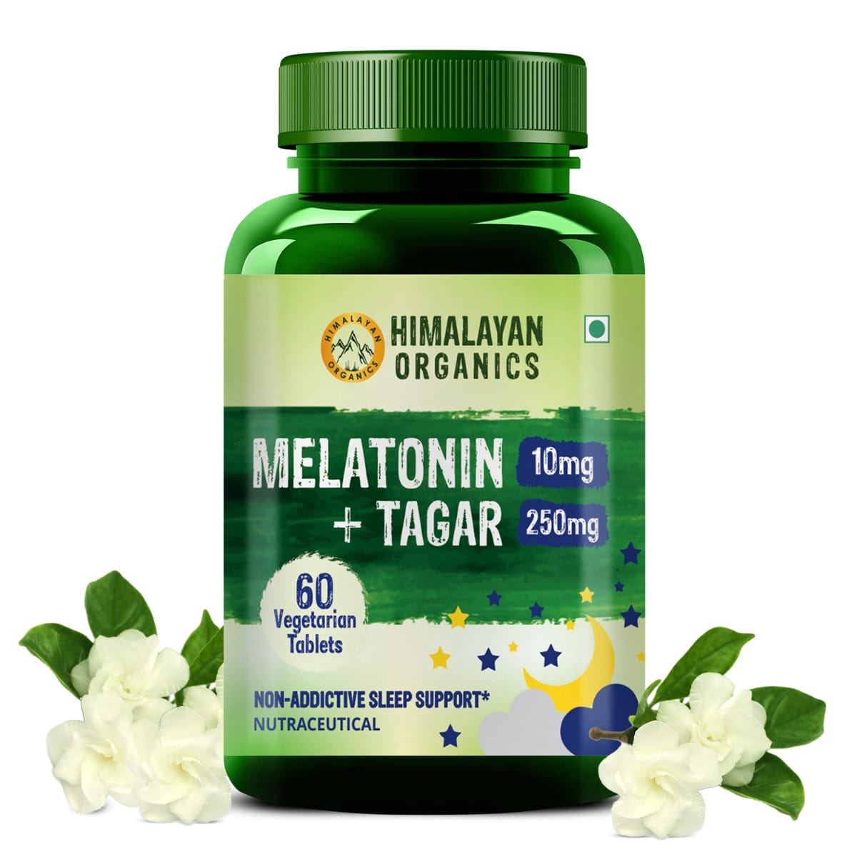 Himalayan Organics Melatonin 10Mg + Tagar 250Mg Supplement With Vitamin ...