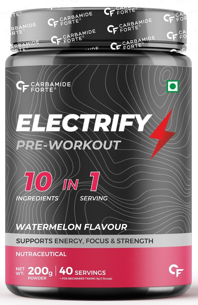 Carbamide Forte Pre Workout Powder Watermelon 200g For Men And Women