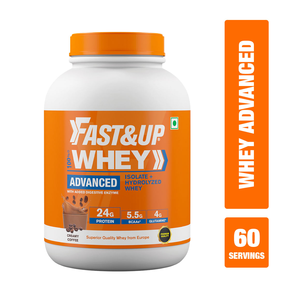 Fast & Up Whey Advanced,24g Protein with Isolate+Hydrolysed, Banned ...