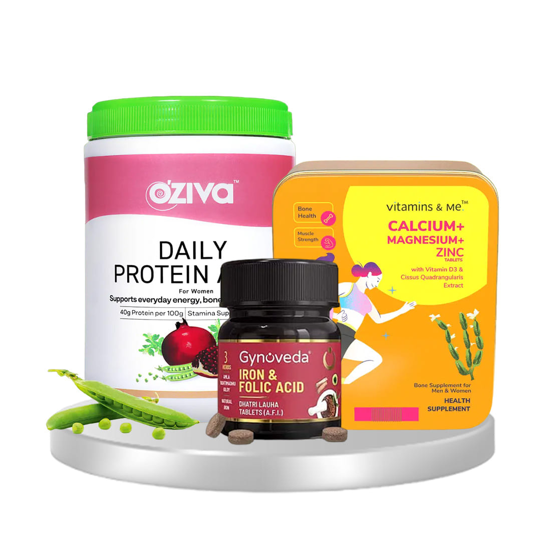 All in One Health Kit (Folic Acid, Protein, Calcium, Magnesium, Zinc ...