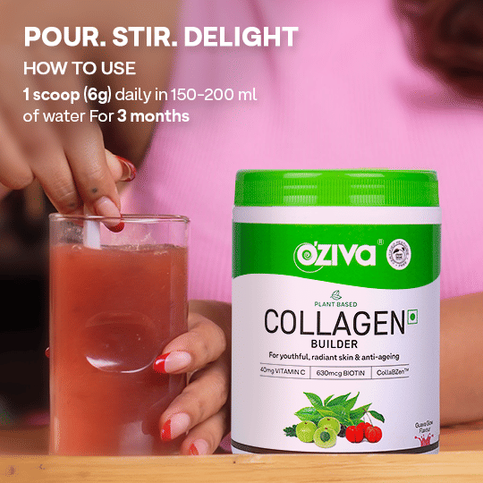 OZiva Plant Based Collagen Builder 250g | Vitamin C | Biotin ...