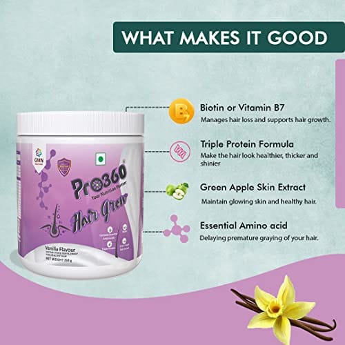 Pro360 Hair Grow Protein Powder for Healthy Hair Growth Nutrition ...