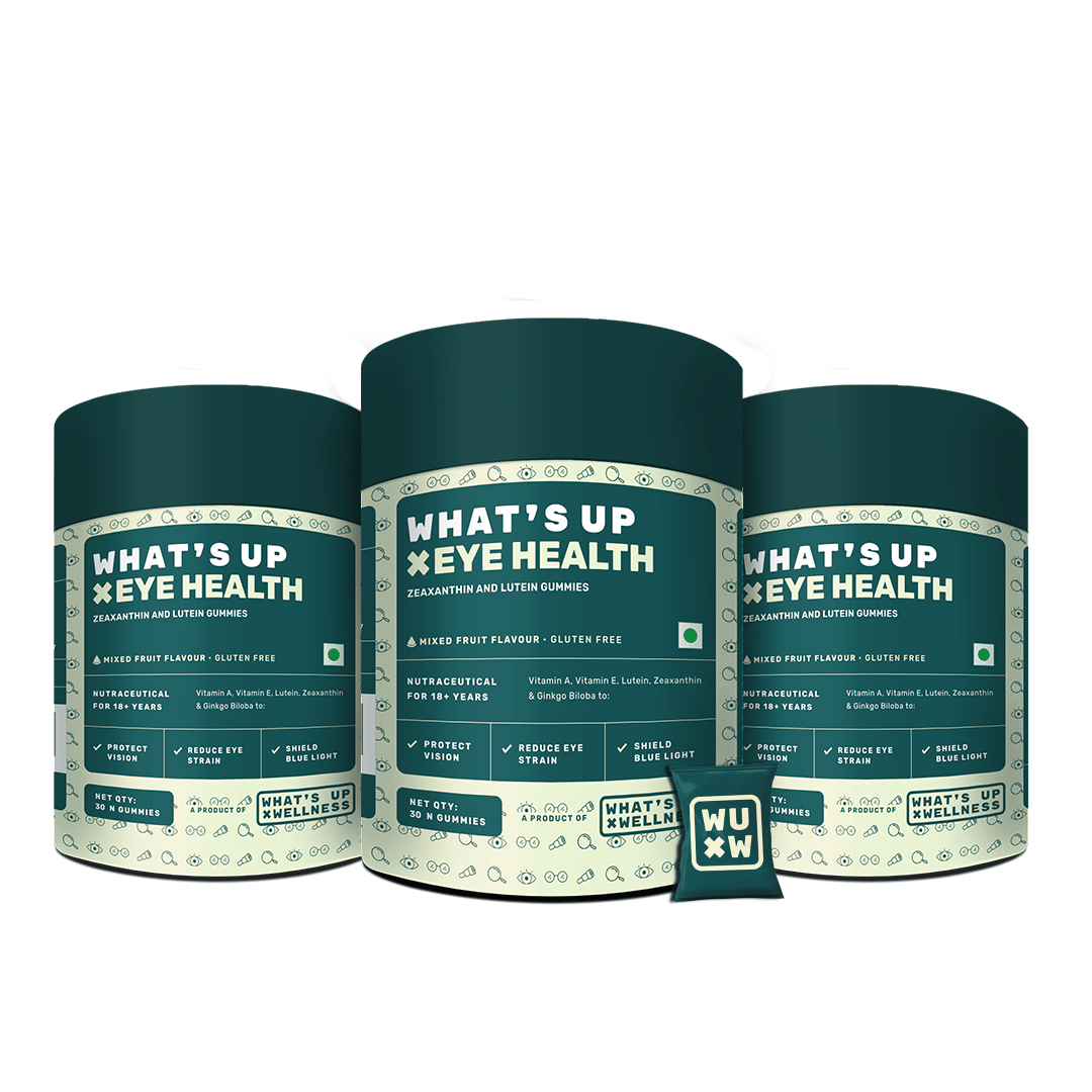 What's Up Wellness Eye Health Gummies with Lutein & Zeaxanthin, Eye ...