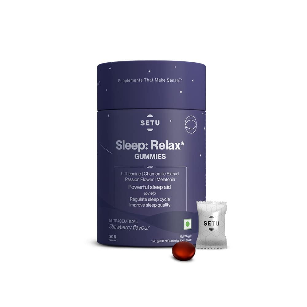 Setu Sleep: Relax Gummies, Melatonin 3Mg, Chamomile Extract And L ...