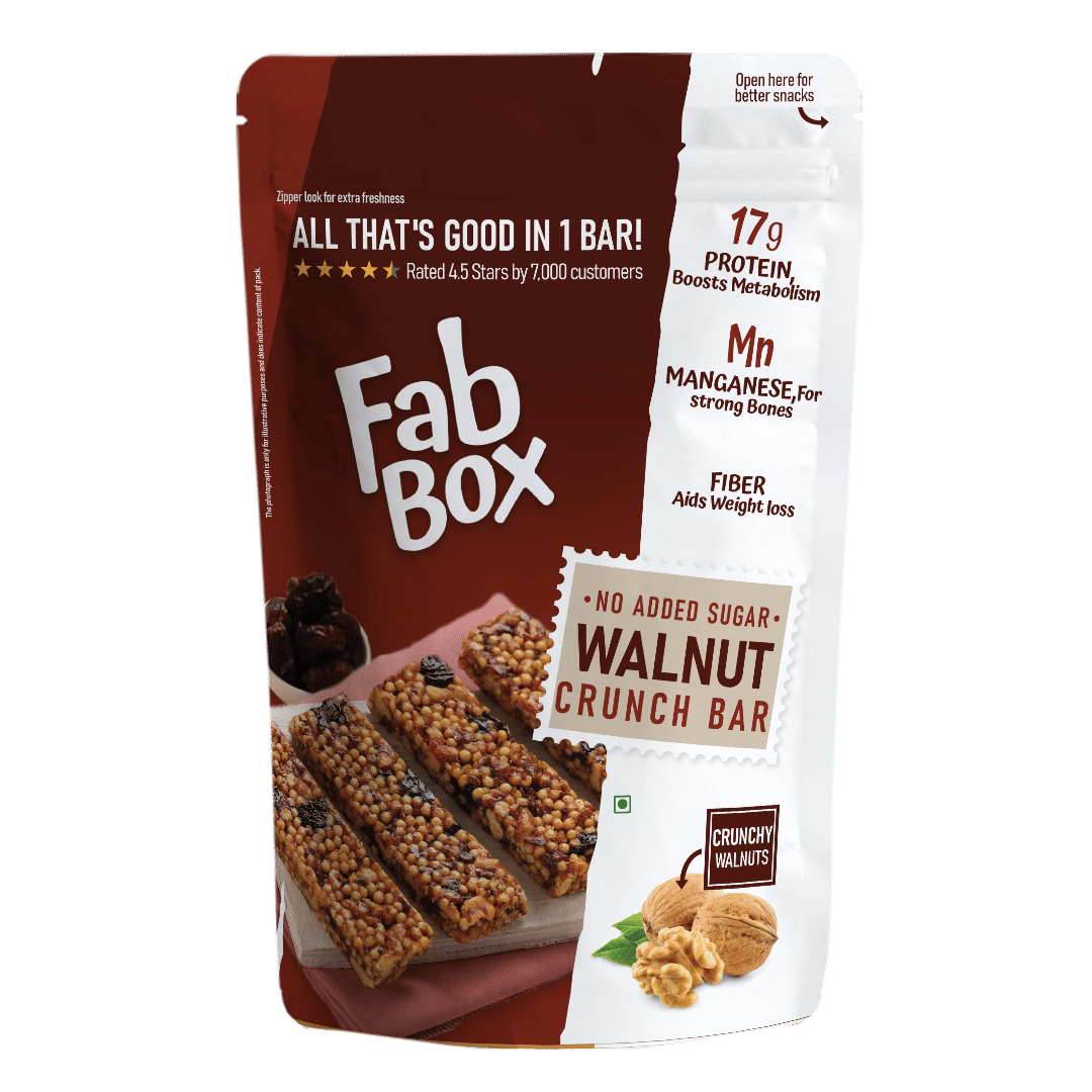 Fabbox Walnut Crunch Health Bar 120g