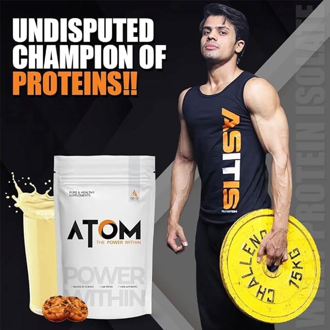 AS-IT-IS ATOM Whey Protein Isolate 2kg | Double Rich Chocolate | 57 ...