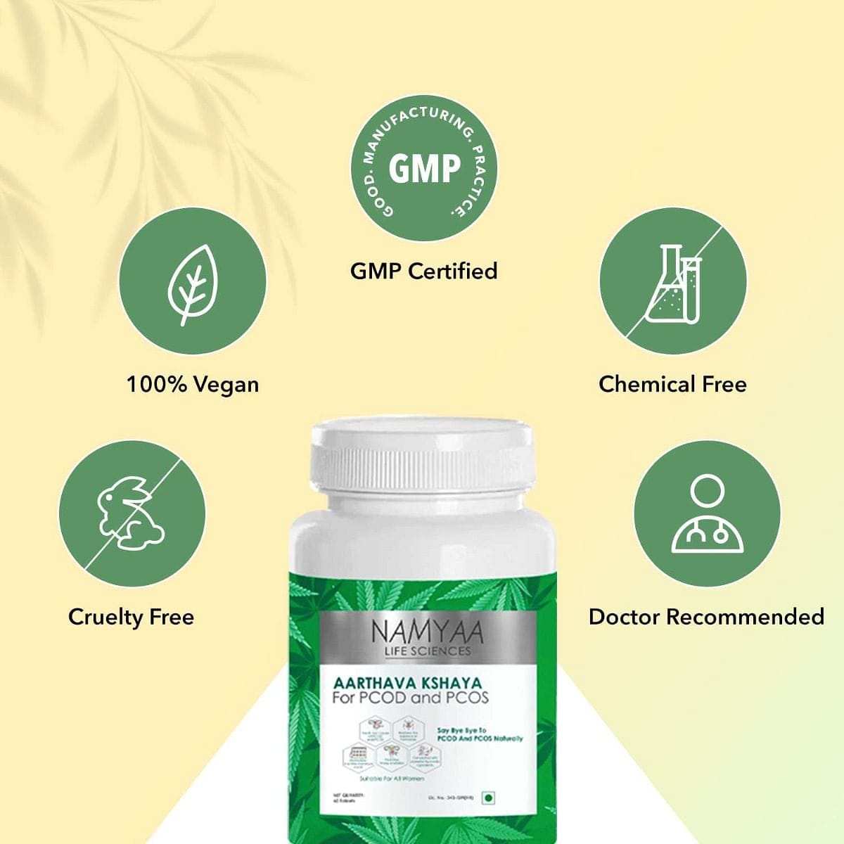 Namyaa PCOD PCOS Syrup and Tablets -Regulates Periods & Balances ...