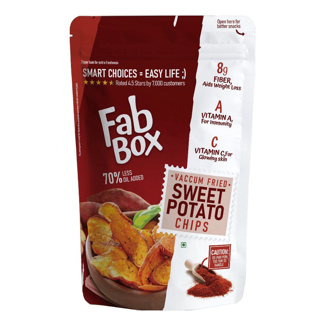 Fabbox Peri Peri Sweet Potato Chips 91g
