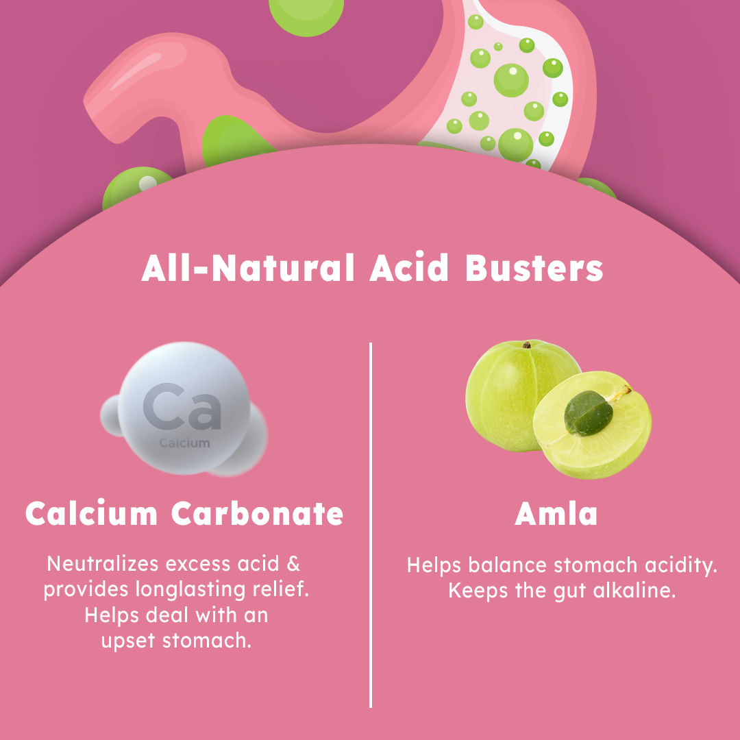 VITO Relief Acidity chewable tablets help to alleviate the symptoms of ...