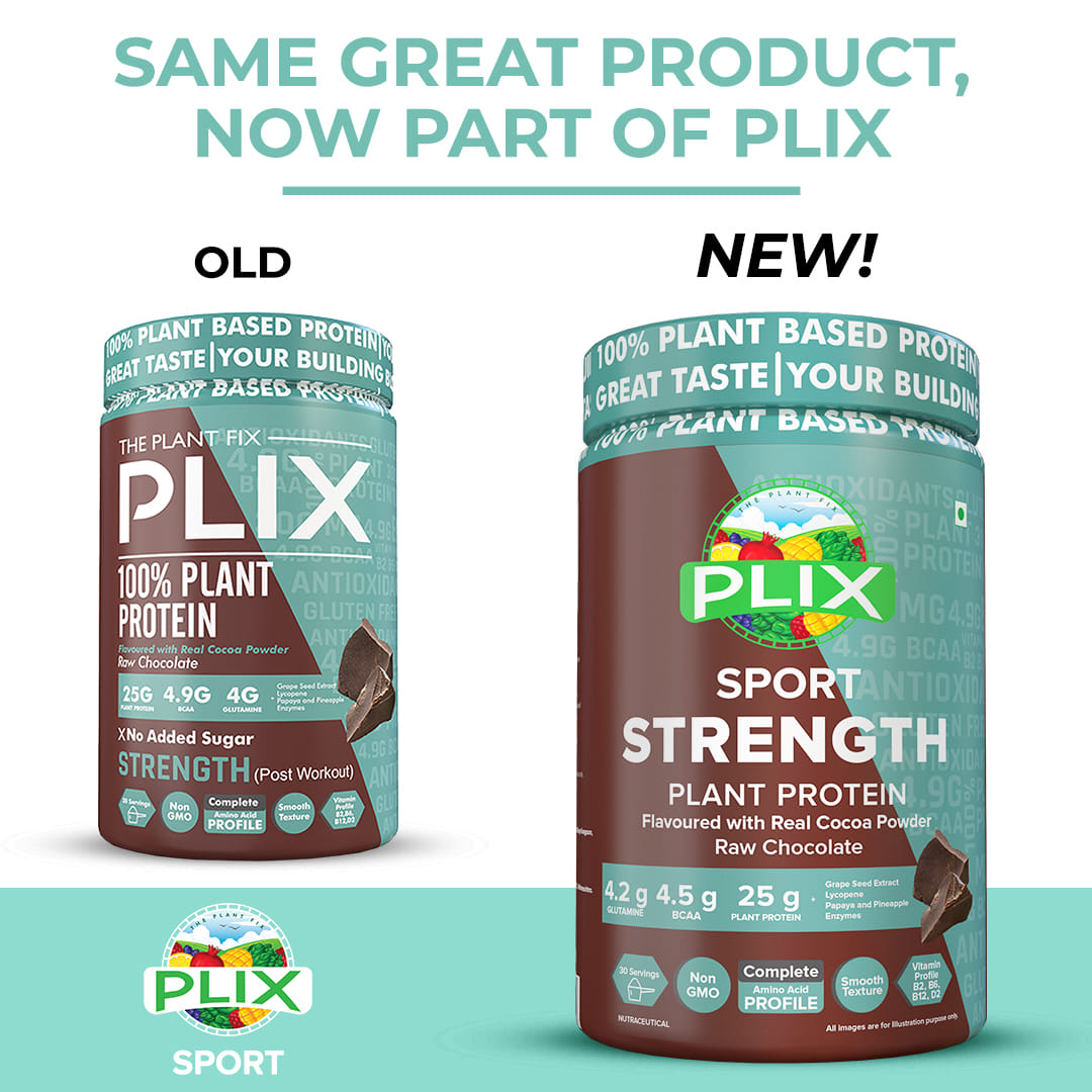PLIX - THE PLANT FIX Strength Vegan Post Workout Plant Protein Powder ...