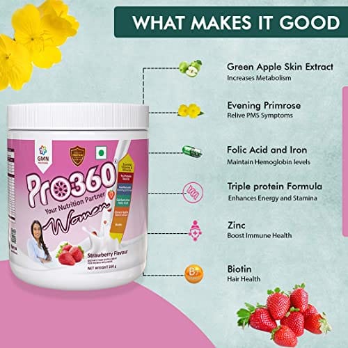 Pro360 Women Protein Powder Chocolate Flavour 250g