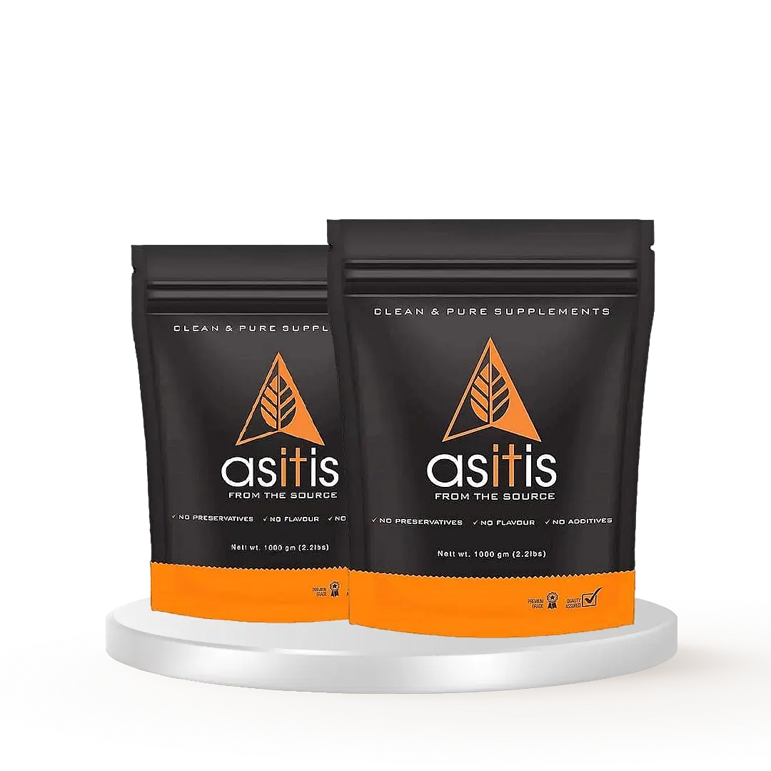 AS IT IS Nutrition Whey Protein Concentrate 1kg Unflavoured 35 Servings 80 Concentrate Pack of 2