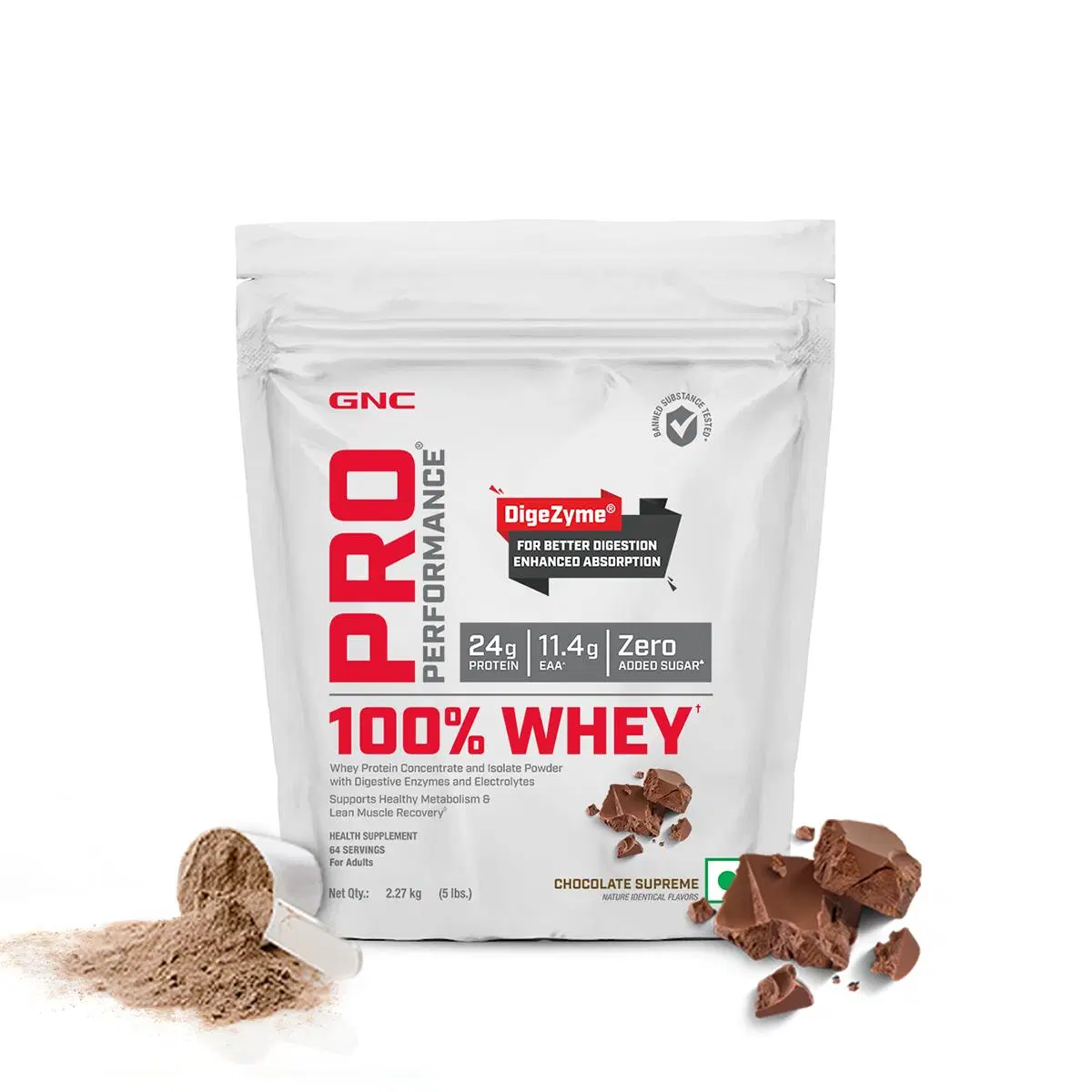 GNC Pro Performance 100% Whey Protein Powder | Boosts Strength ...