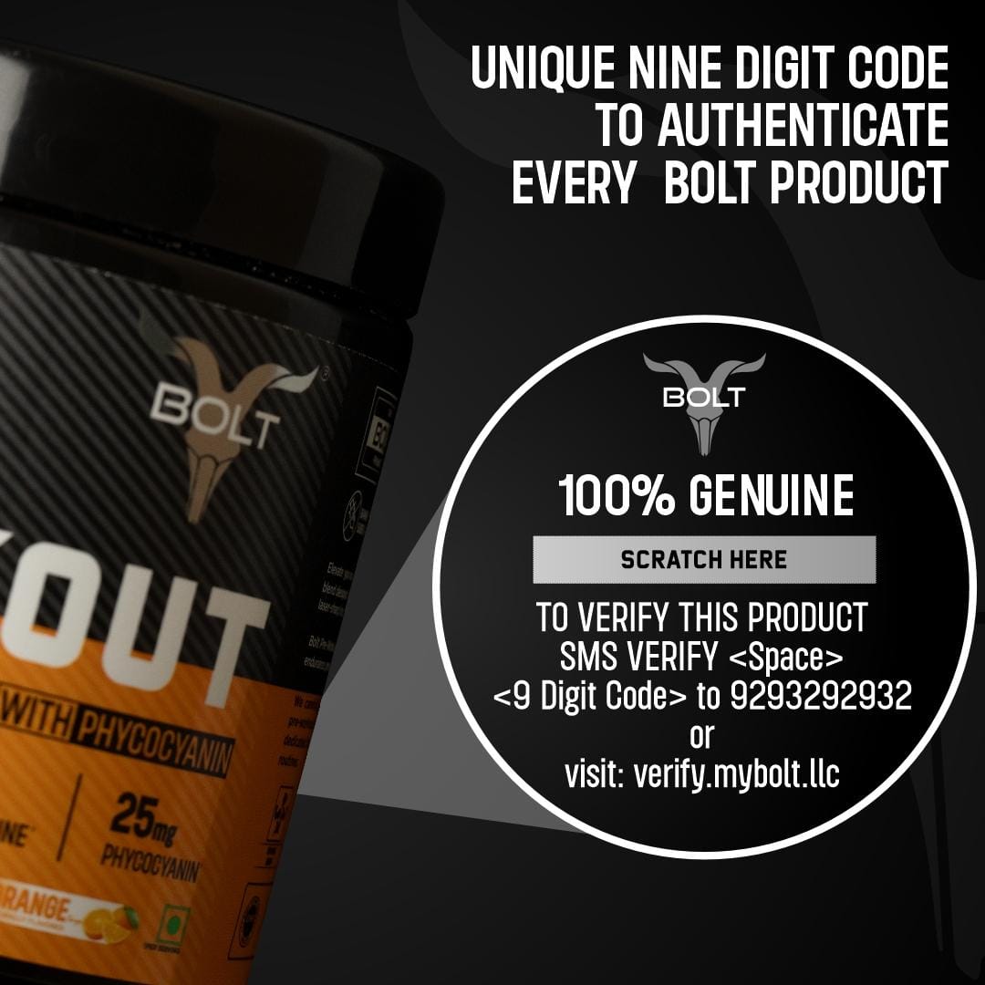 Bolt Nutrition Pre Workout Supplement With Caffeine, Citrulline Malate ...