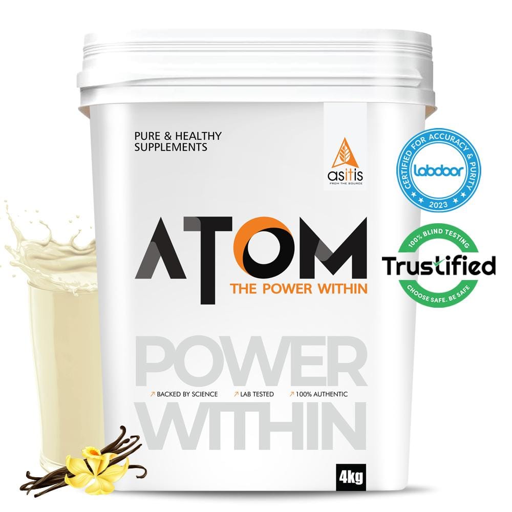 AS-IT-IS ATOM Whey Protein 4kg with Digestive Enzymes | USA Labdoor ...