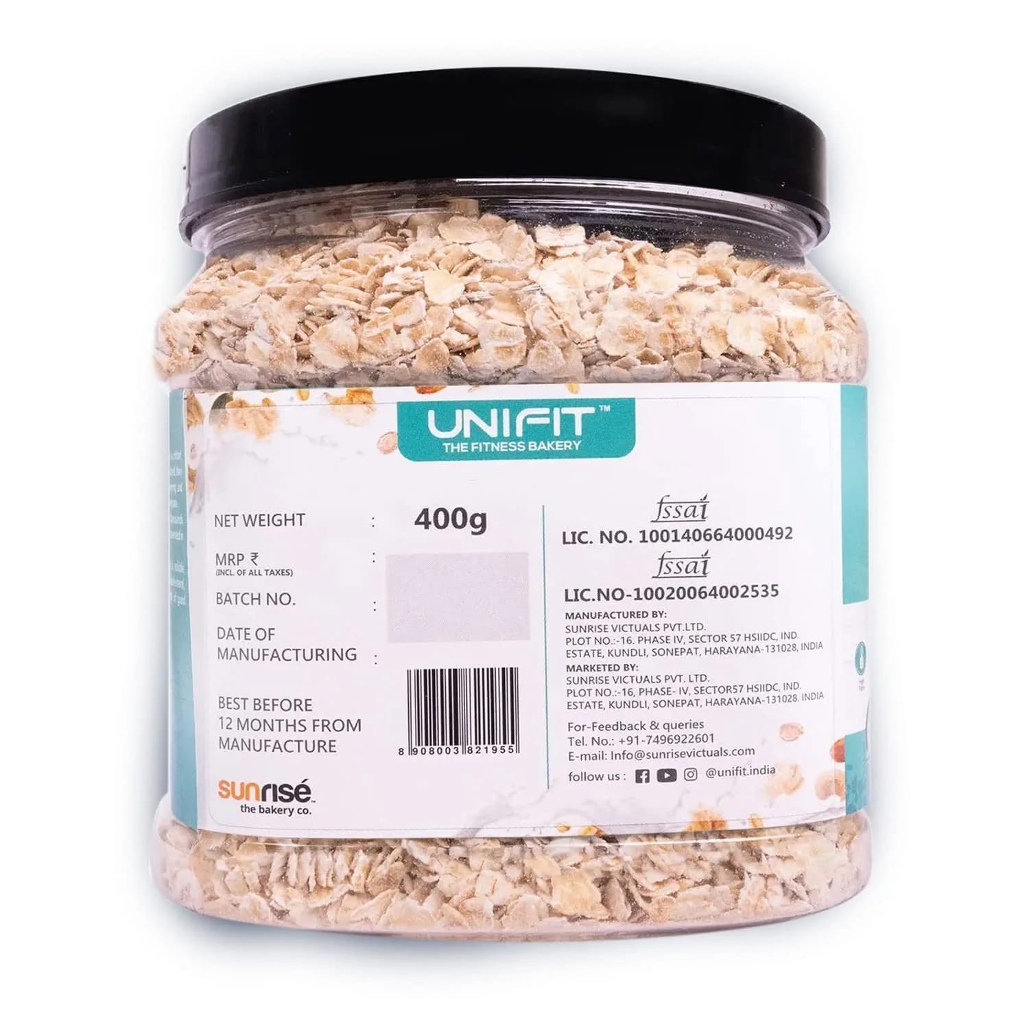 Unifit - The Fitness Bakery Fitness Bakery Delicious Instant Oats ...