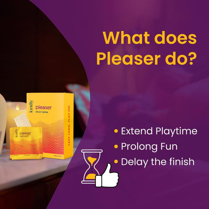 Kindly Health Pleaser Topical Wipes for Men | 100% Topical Wipes | 100% ...