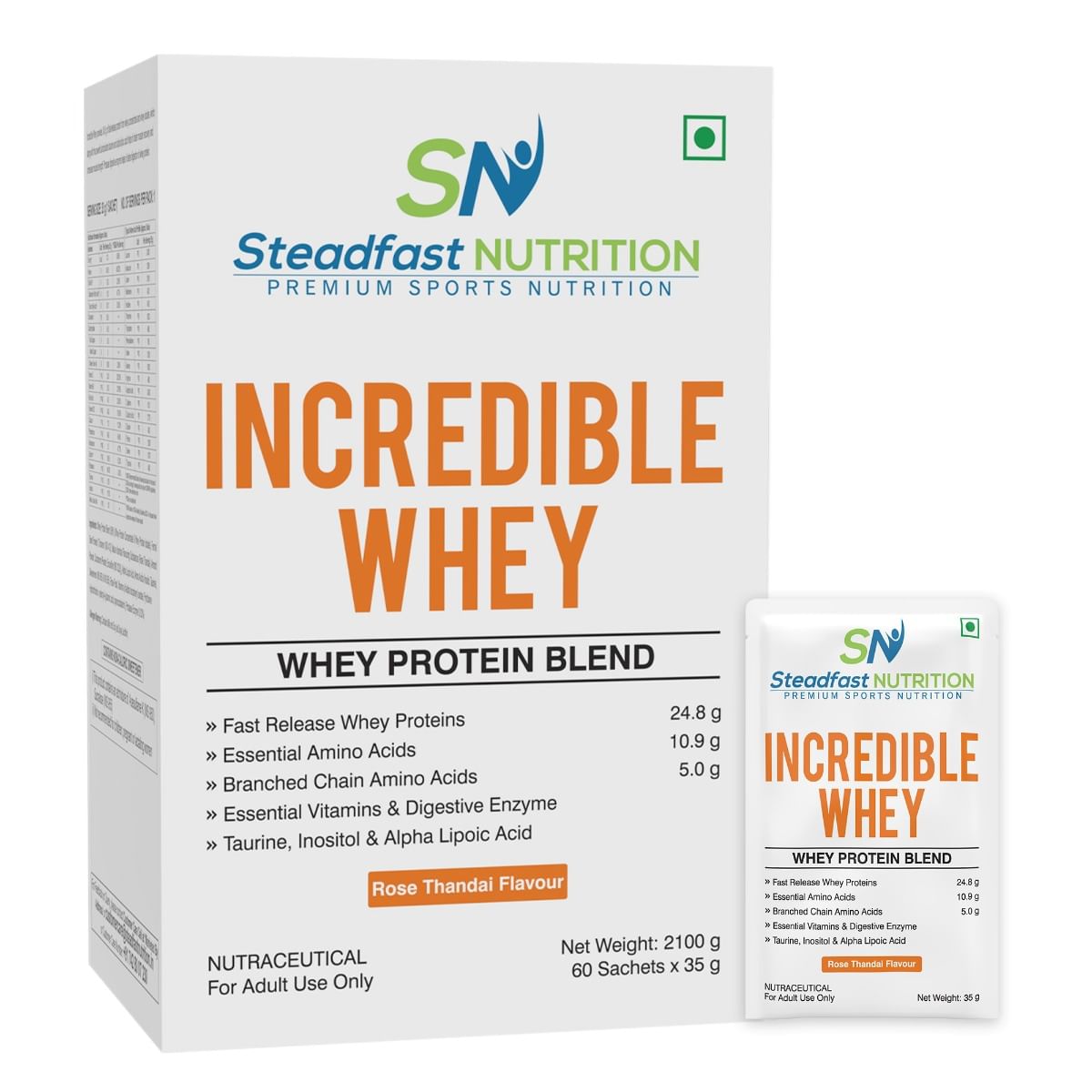 Steadfast Nutrition Incredible Whey Protein| Isolate and Concentrate ...