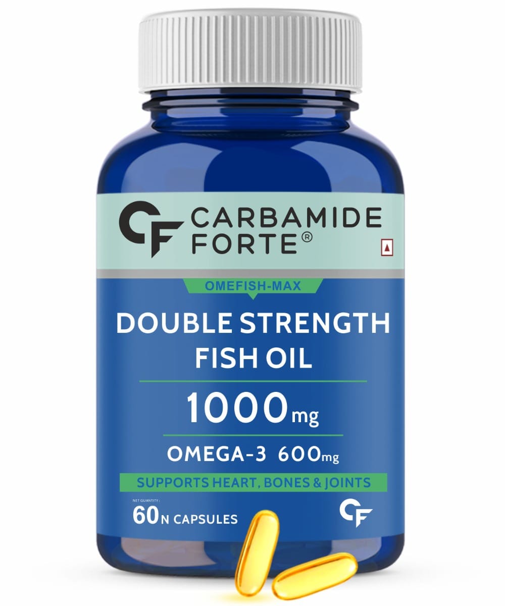 Carbamide Forte Double Strength Fish Oil 1000mg with Omega 3 600mg -60 ...
